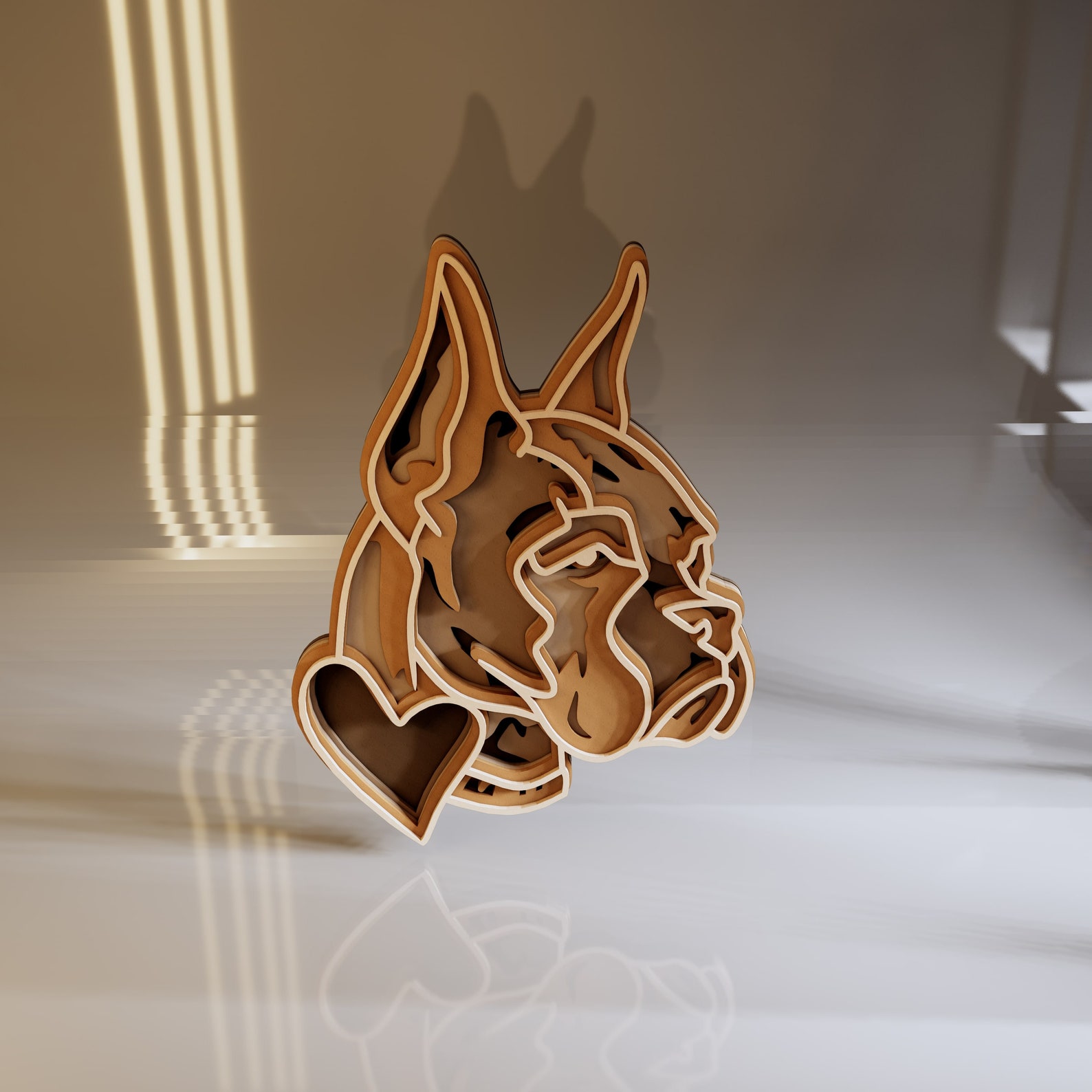 French Bulldog Layered SVG, Laser Ready Template, Dog CNC Files ...