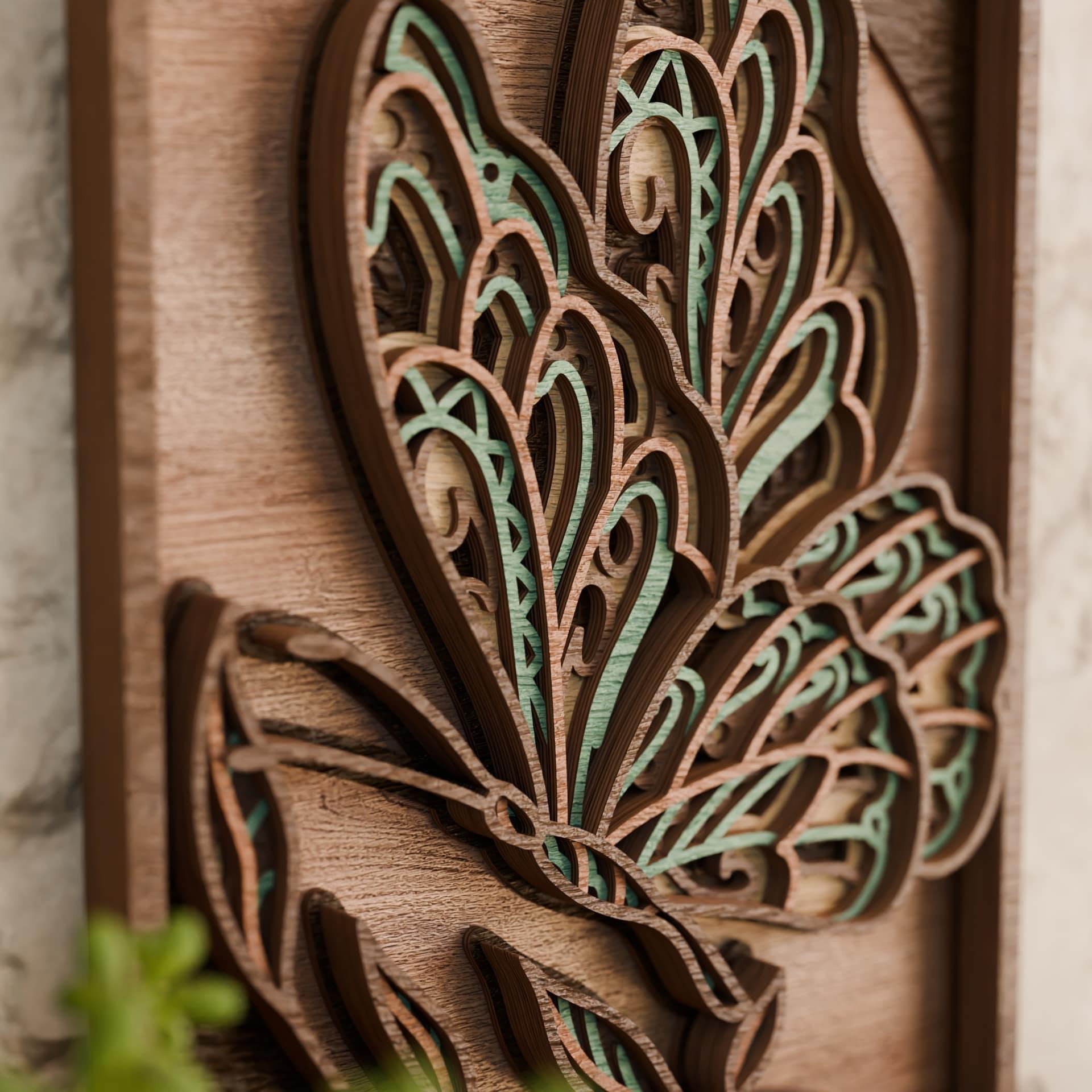 Boho Butterfly SVG | Layered Mandala Insect Design | 3D Nature Wall Art ...