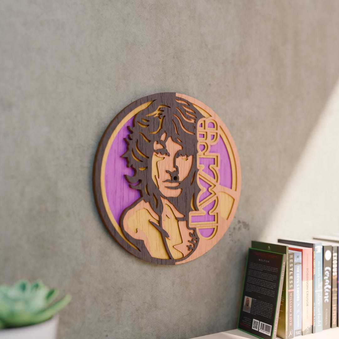 Jim Morrison Layered SVG | the Doors Laser Cut Wall Art | 3D Rock ...