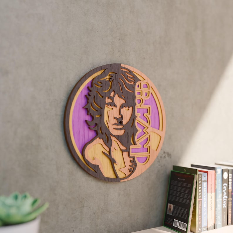 Jim Morrison Layered SVG | the Doors Laser Cut Wall Art | 3D Rock ...