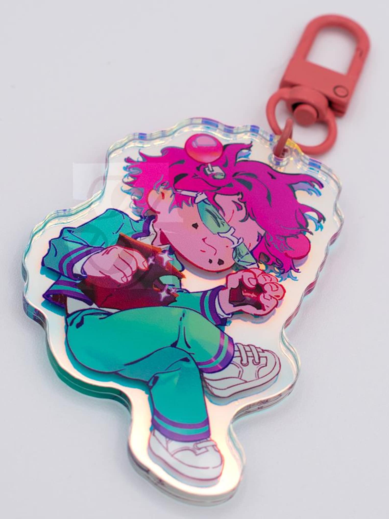 Saiki K Holo Keychain - Etsy
