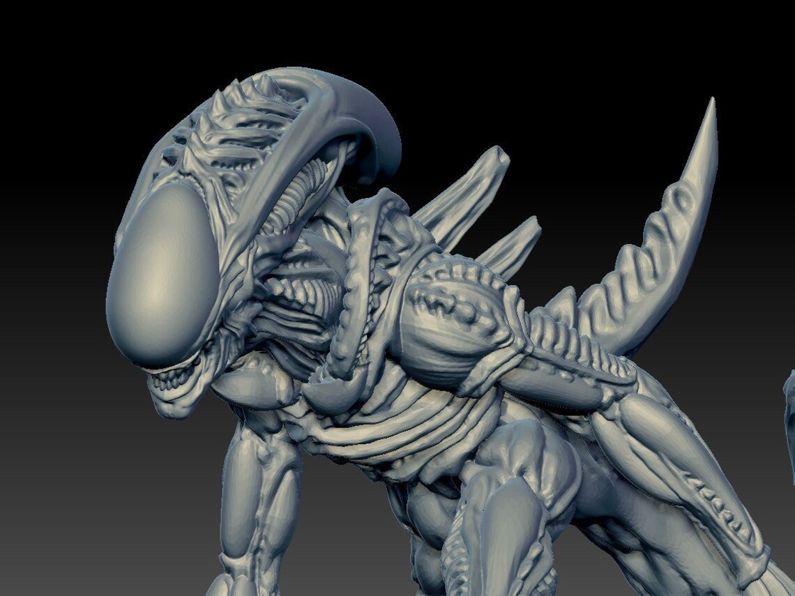 Alien Romulus Movie Statuette 3D Print File .STL - Etsy