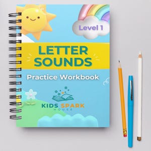 Letter Sounds Busy Book - Practice Workbook - Beginner Reading - Etsy