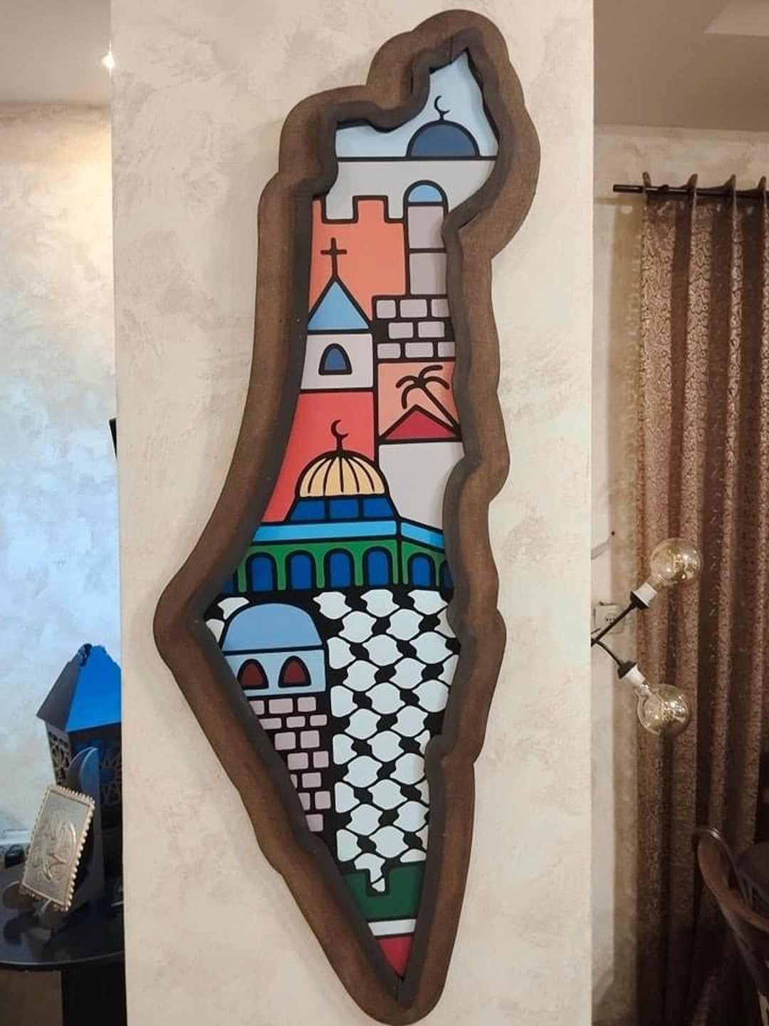 Wood Palestine Map Available in Three Designs - Etsy