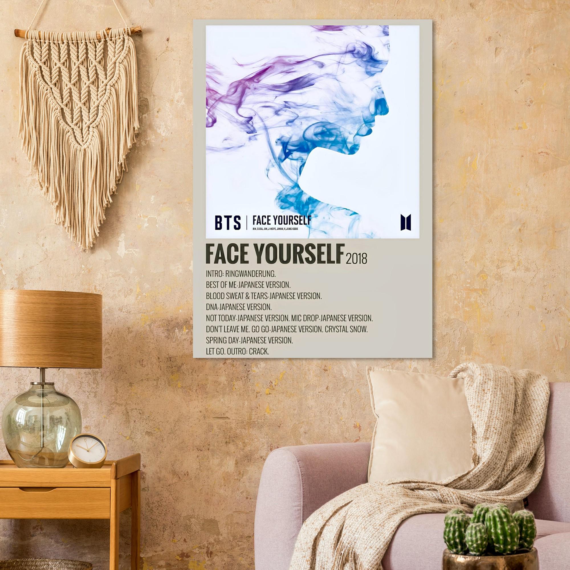 BTS Face Yourself Album Poster - K-pop Wall Art - Etsy