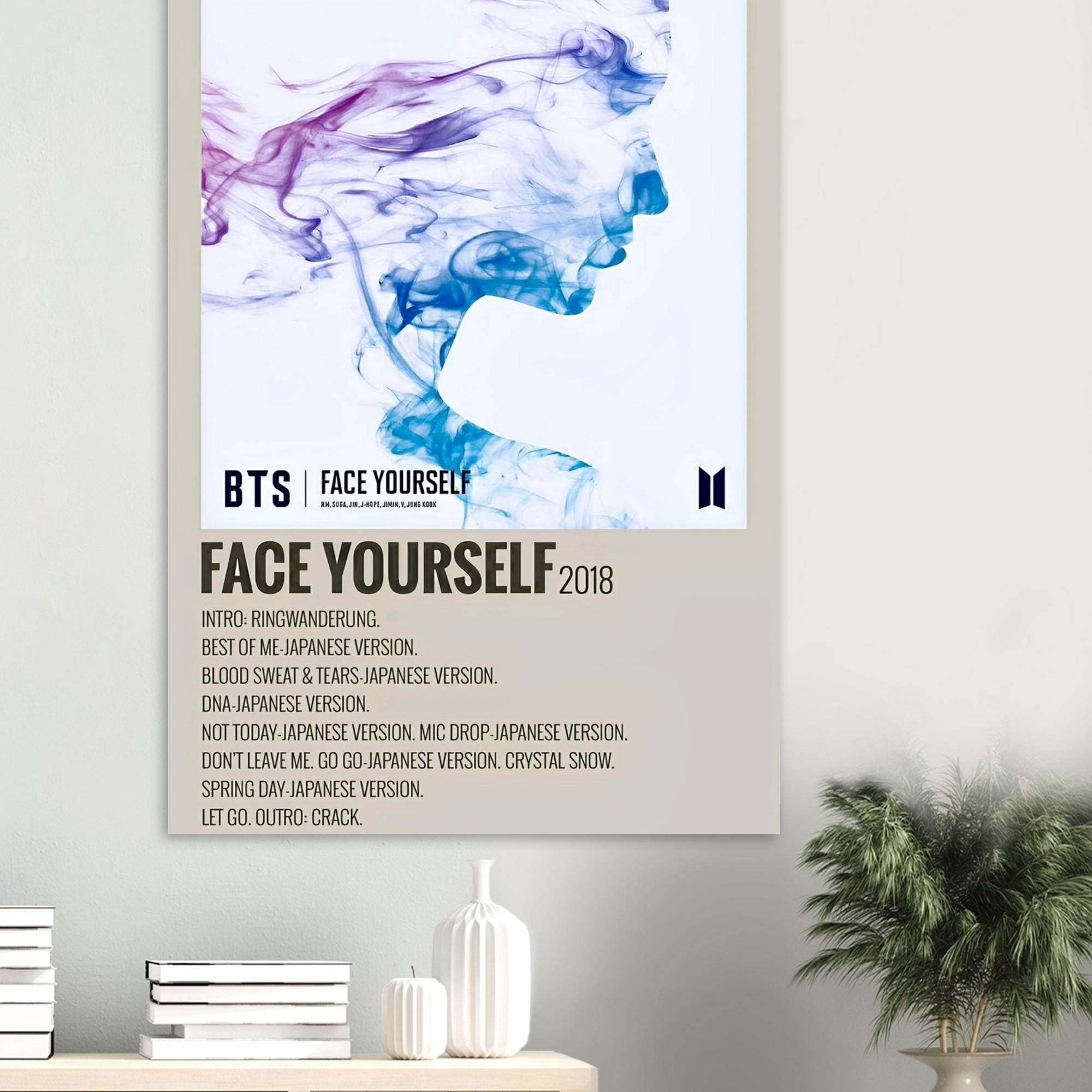 BTS Face Yourself Album Poster - K-pop Wall Art - Etsy