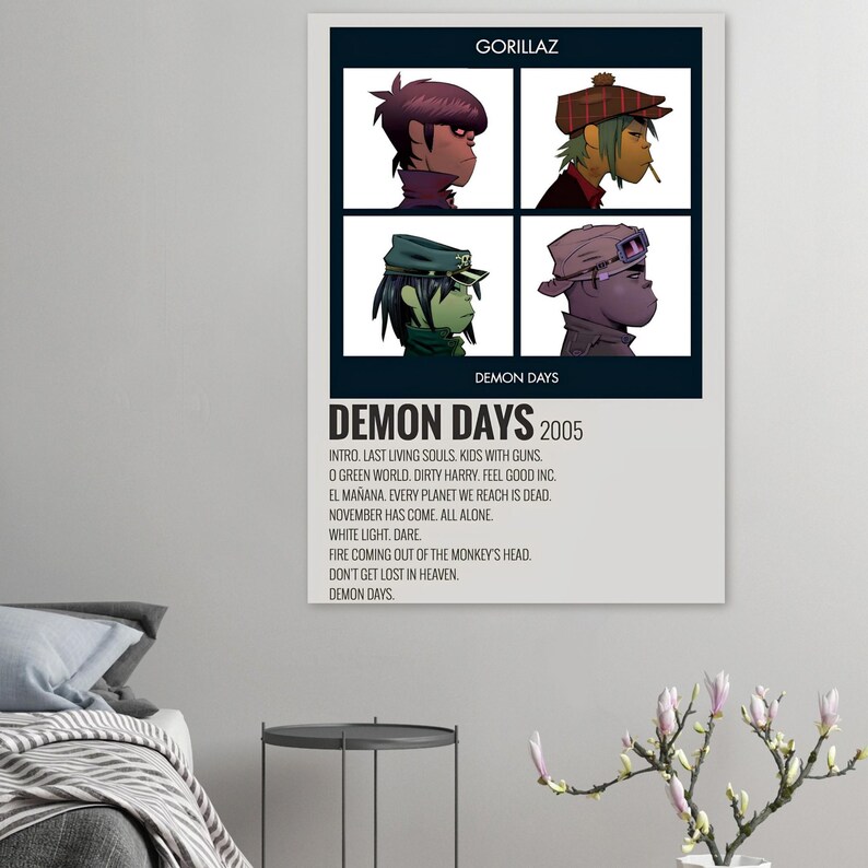 Gorillaz Demon Days Album Poster – Alternative Rock Art Print - Etsy