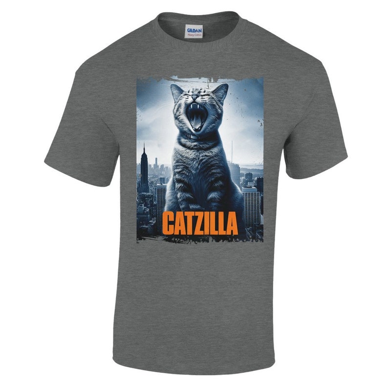 Catzilla: the Cool Cat's Takeover Hilarious Cat Meme Shirt Cute and ...