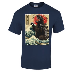 Roar of Catzilla Japanese Art Fusion Hilarious Cat Meme Shirt Cute and ...
