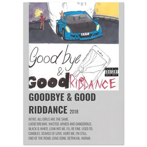Juice WRLD "goodbye & Good Riddance" Album Poster - Music Wall Art for ...