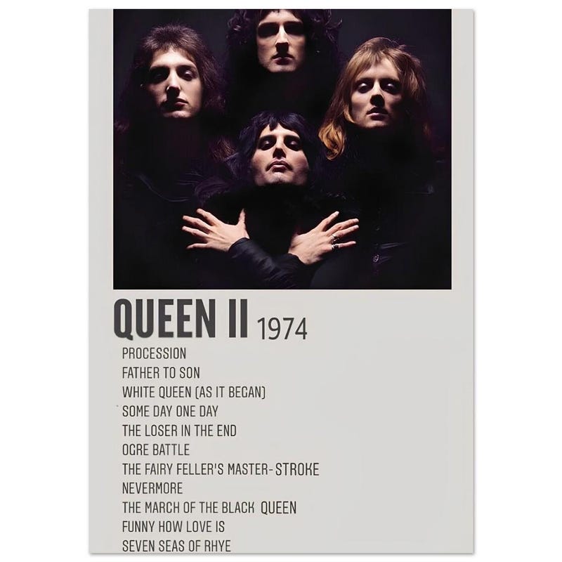 Queen Band Poster - Etsy