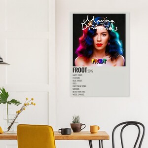 Marina and the Diamonds FROOT Album Poster - Music Wall Art, Marina and ...