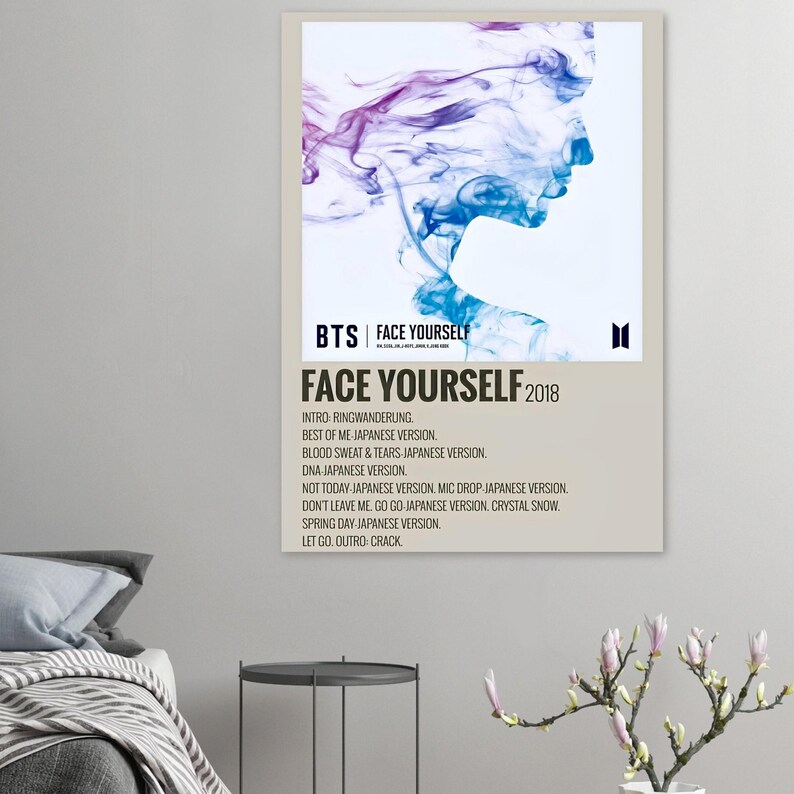 BTS Face Yourself Album Poster - K-pop Wall Art - Etsy