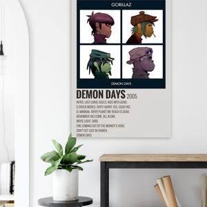Gorillaz Demon Days Album Poster – Alternative Rock Art Print - Etsy