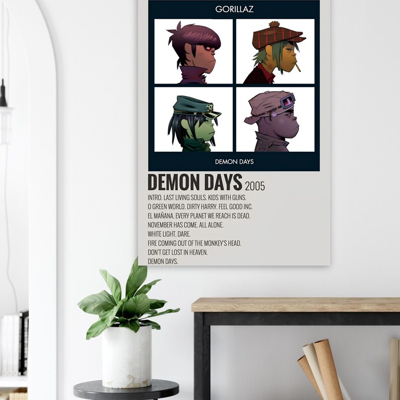 Gorillaz Demon Days Album Poster – Alternative Rock Art Print - Etsy