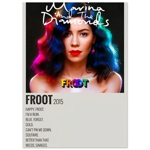 Marina and the Diamonds FROOT Album Poster Music Wall Art, Marina and ...