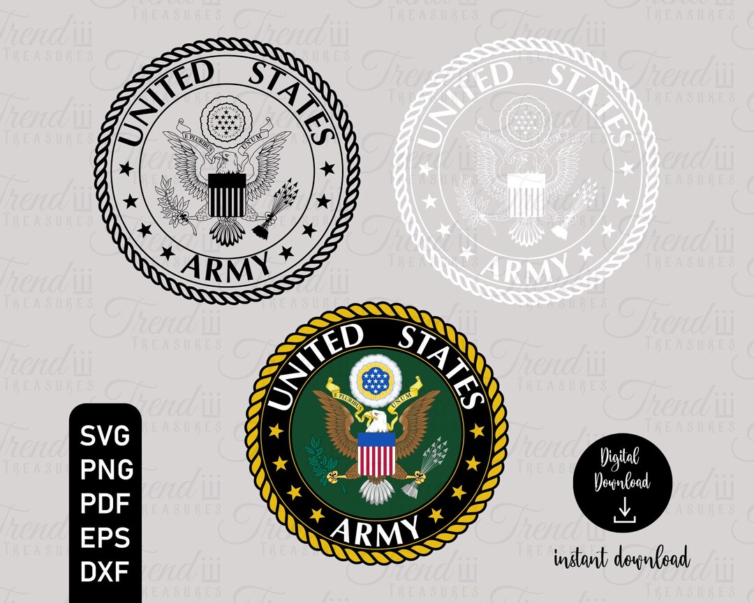 United State Army Logo SVG, Military Svg, US Army Seal Png, Army Crest ...