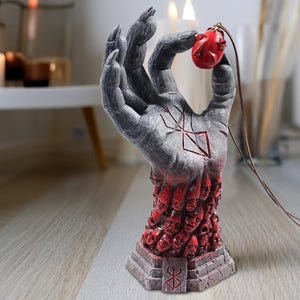 Berserk Hand of God & Behelit the Egg of the King Necklace, Anime Resin ...