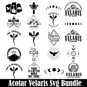 Acotar Velaris Svg Bundle, Velaris City of Starlight Acotar, Court of ...