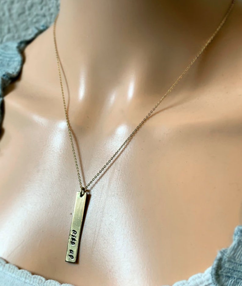 Hamilton Musical Rise up Broadway Gold Necklace - Etsy