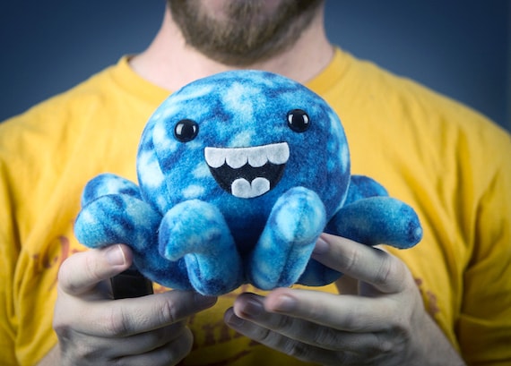 Blue mini octopus plush store