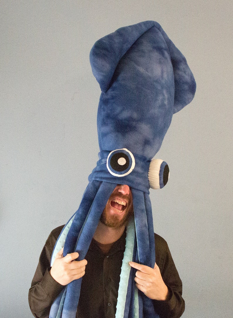 Giant Squid Hat Tie-dye Fleece Many Colors - Etsy