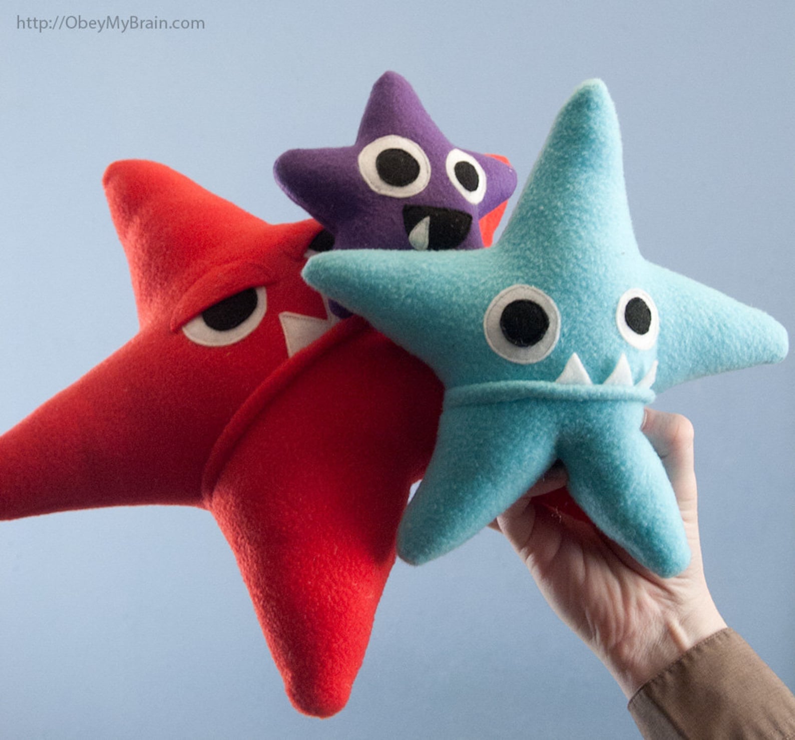 Small Starfish Fleece Plush Many Colors - Etsy