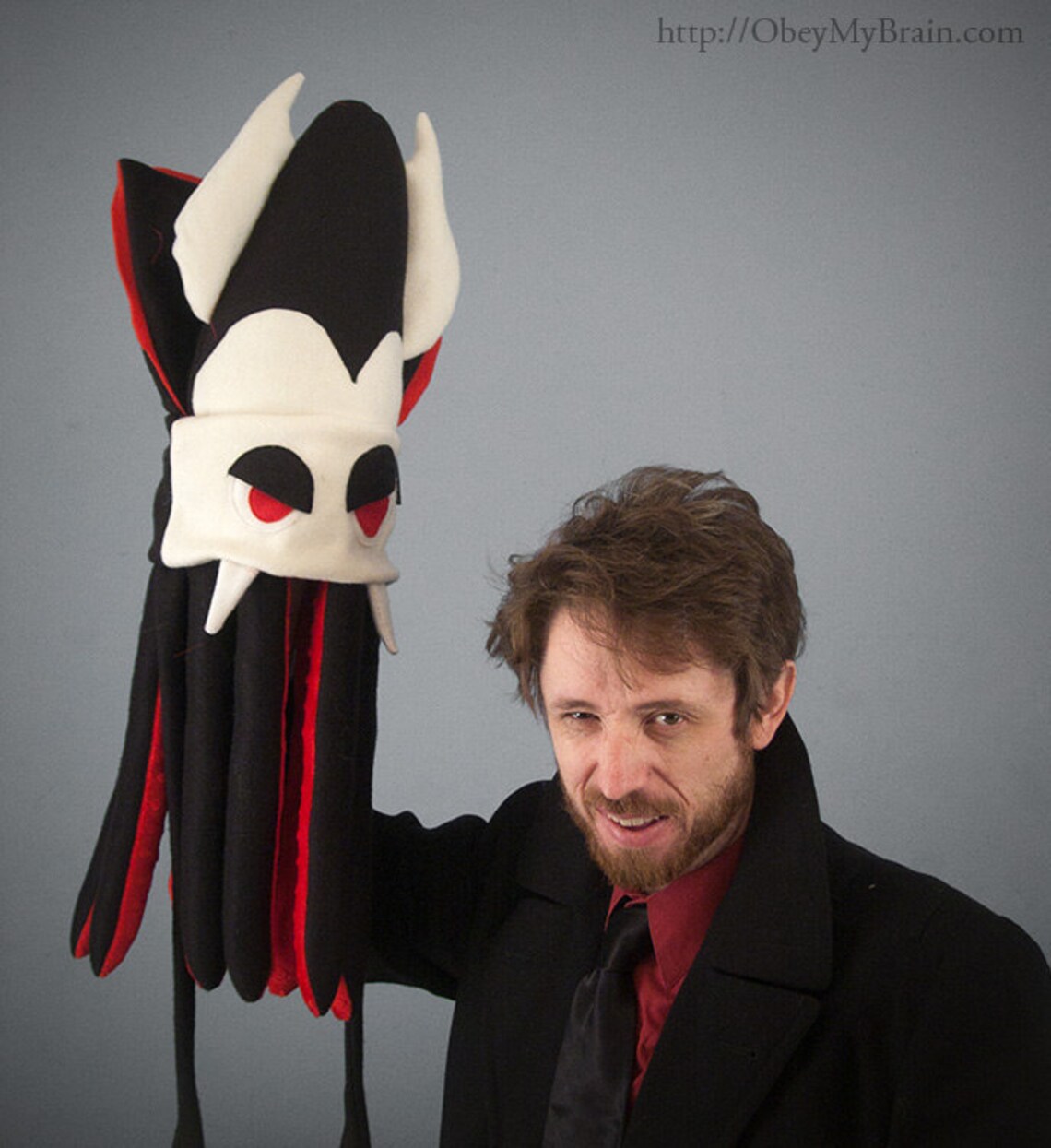 Vampire Squid Hat Plush Fleece Large Dracula - Etsy