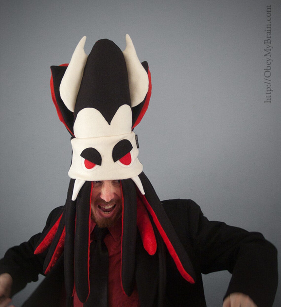 Vampire Squid Hat Plush Fleece Large Dracula - Etsy