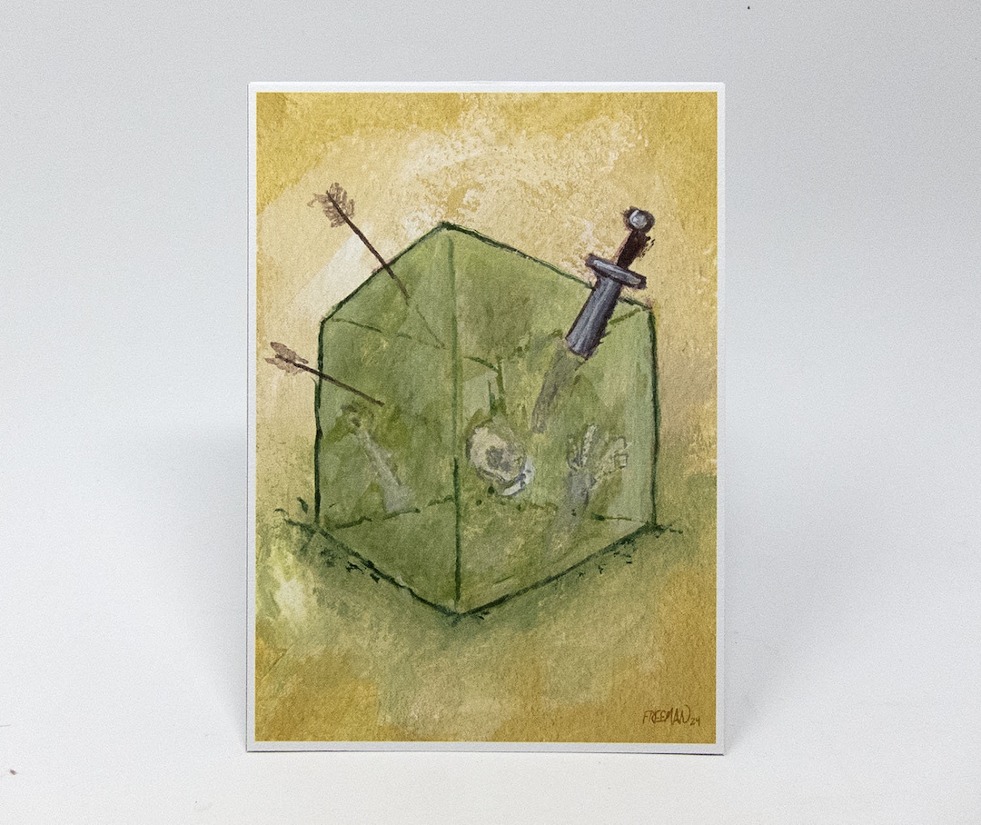 TTRPG Monster Gelatinous Cube Fan Art Print Dungeons and Dragons - Etsy