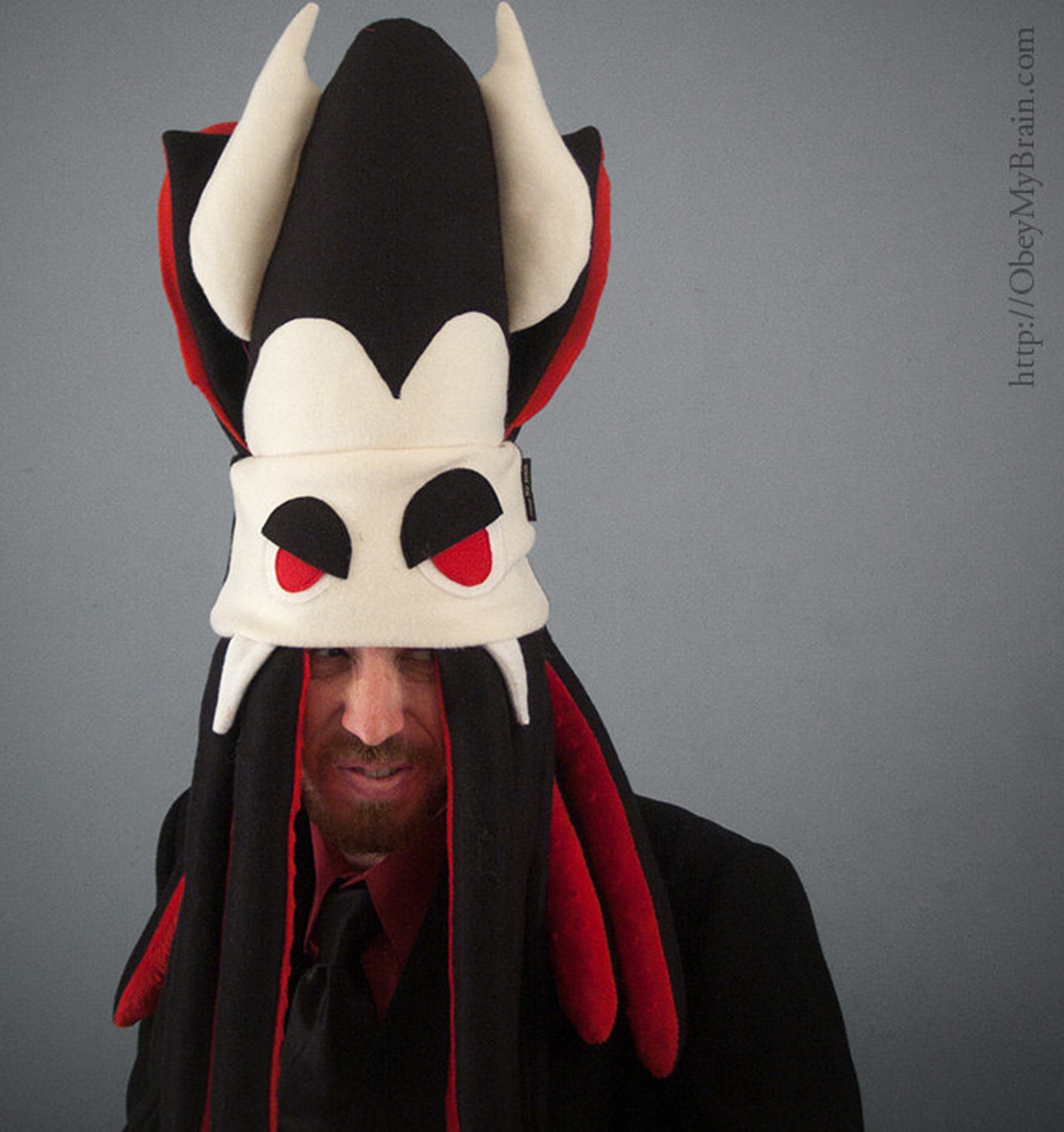 Vampire Squid Hat Plush Fleece Large Dracula - Etsy