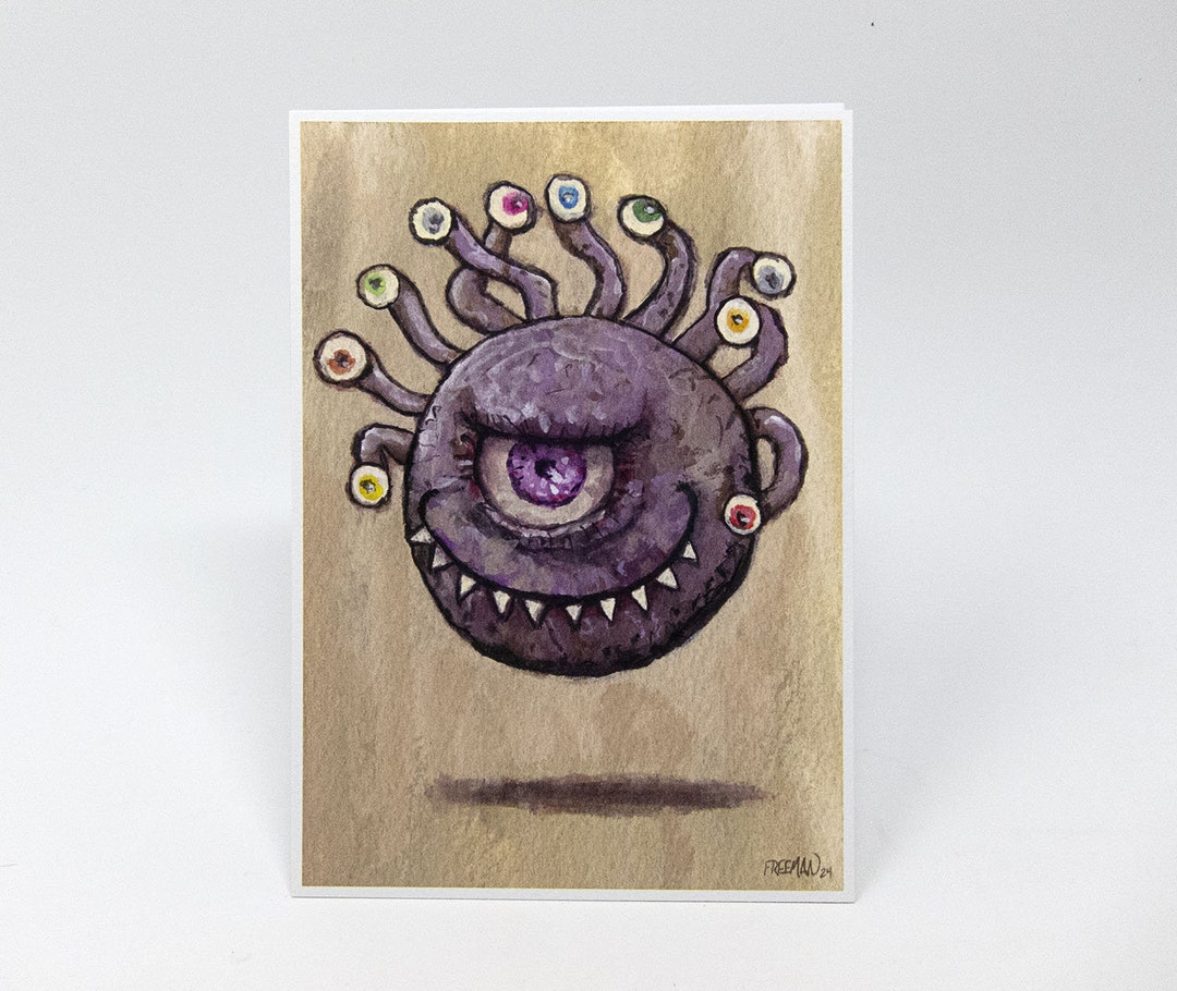 TTRPG Monster Beholder Fan Art Print Dungeons and Dragons - Etsy