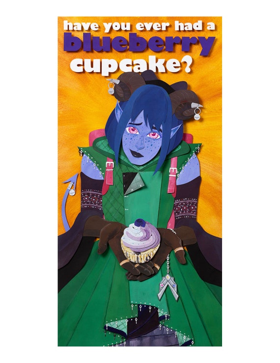 Jester With a Cupcake Critical Role Fan Art 8.5x11 Print - Etsy
