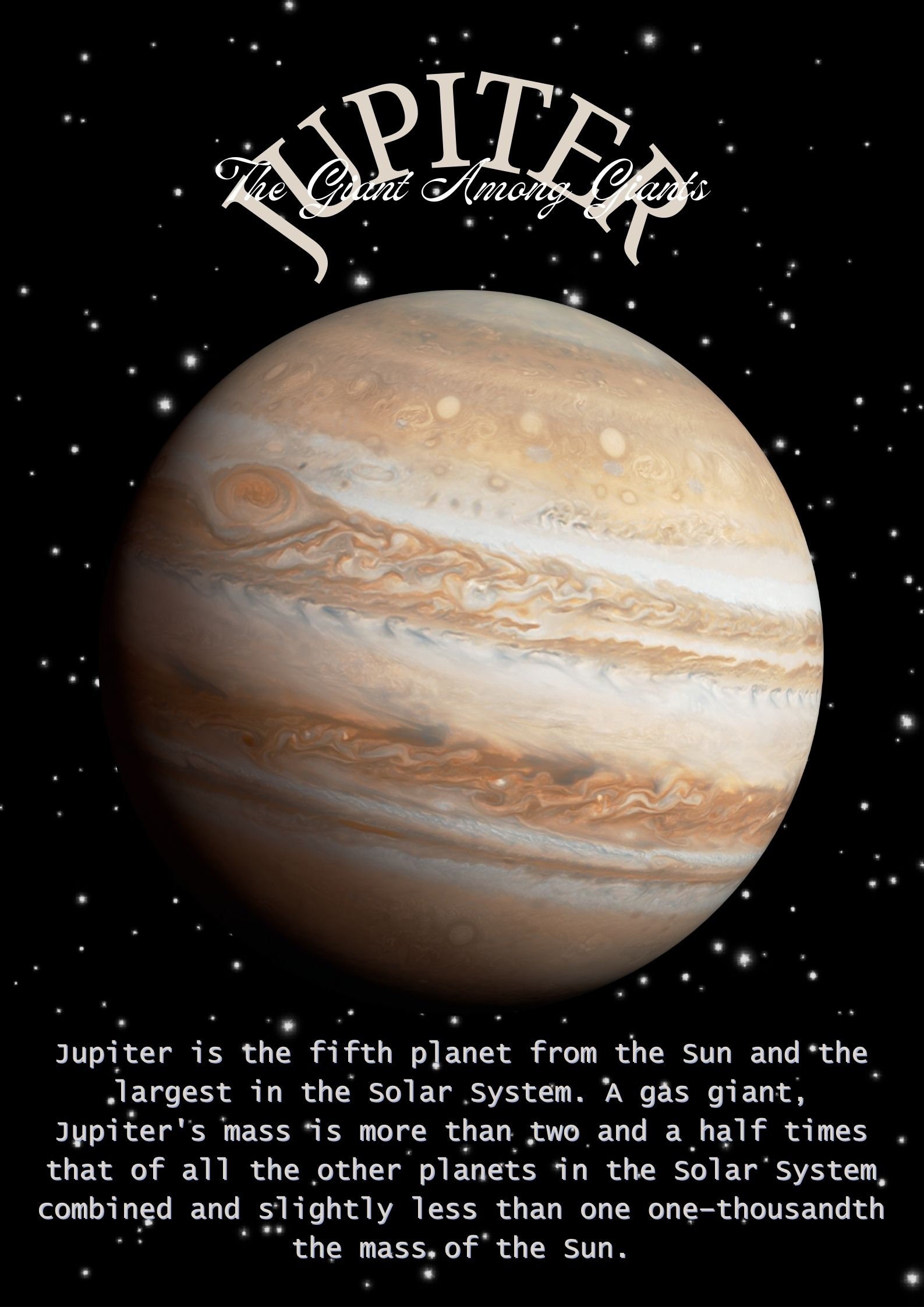 Educational Jupiter Planet Poster - Etsy