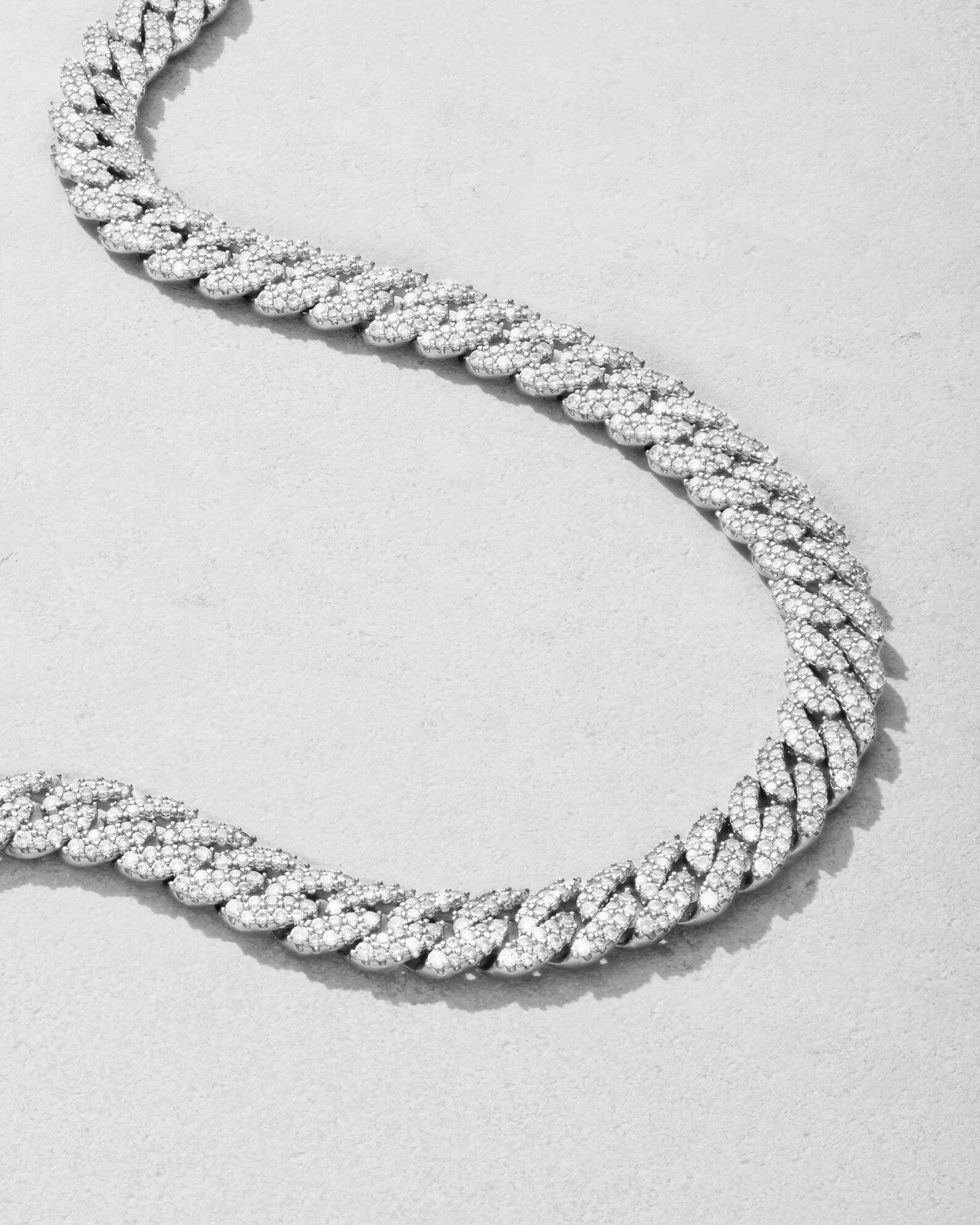 10mm Miami Cuban Link Prong Chain, Men-women Chain, Iced Cuban Necklace ...