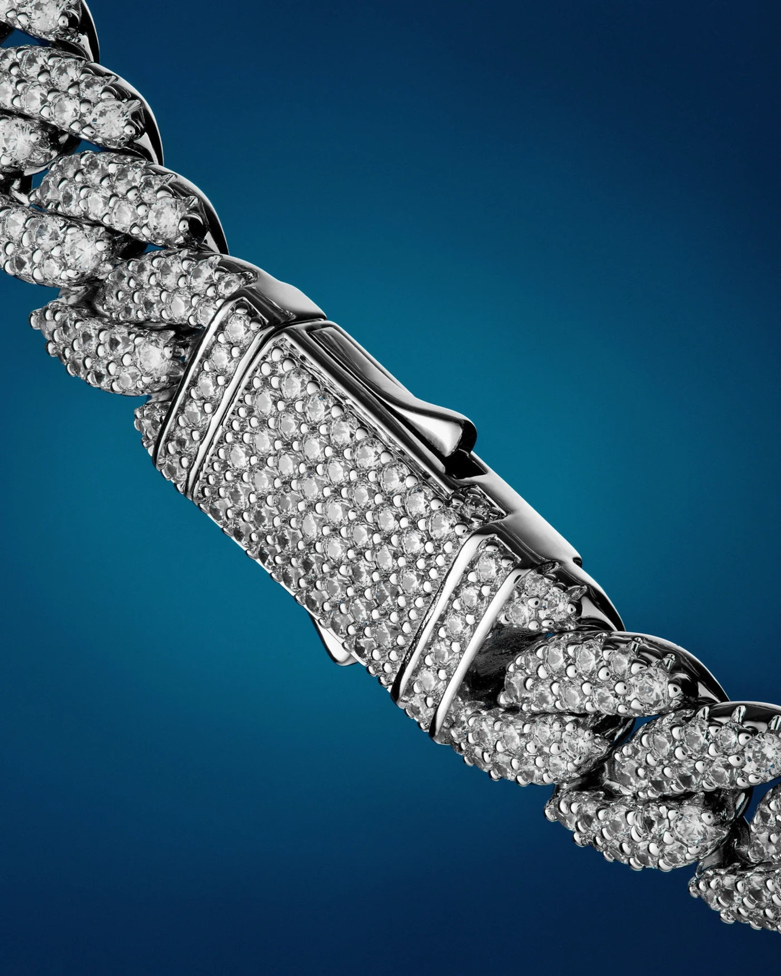 10mm Miami Cuban Link Prong Chain, Men-women Chain, Iced Cuban Necklace ...