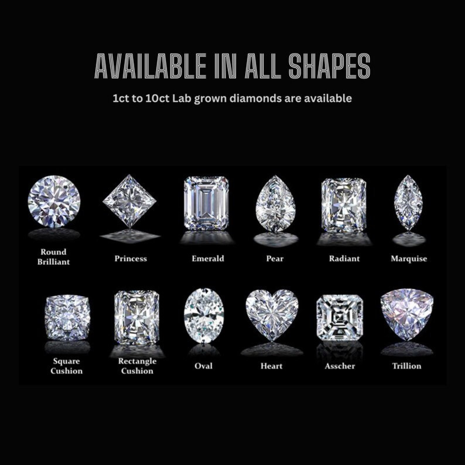 Portuguese Cut Lab Grown Diamond for Engagement Ring, 1.00 CT Portugal ...