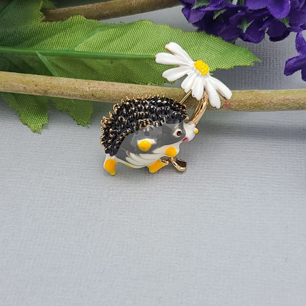 Hedgehog Brooches - Etsy