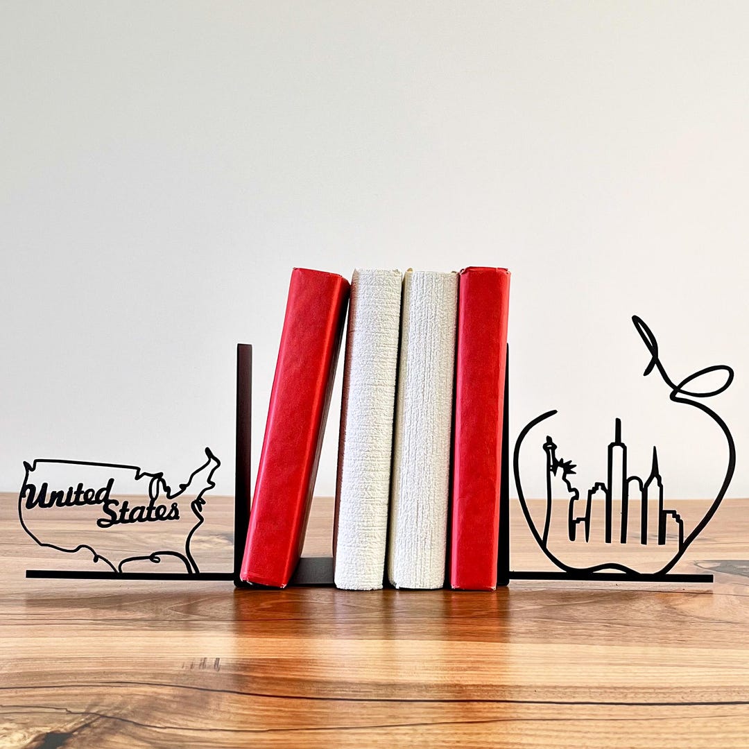 Travel Bookends, New York Skyline Bookends - Etsy
