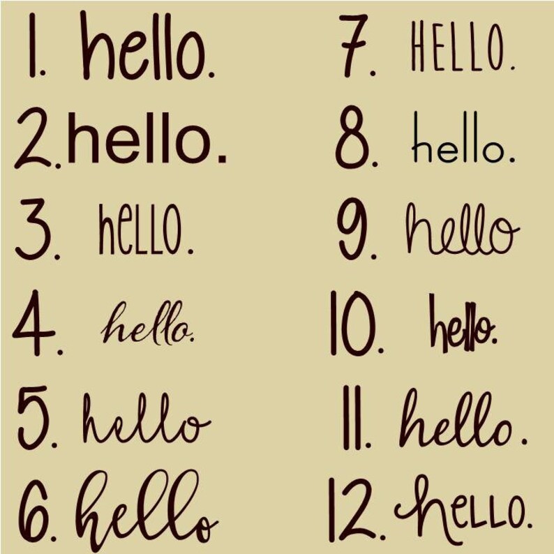 Hello Stickers for Front Door - Etsy