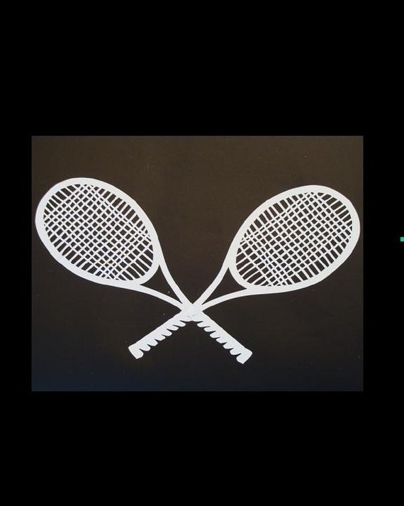 Tennis Racket Car Sticker Decal | Etsy