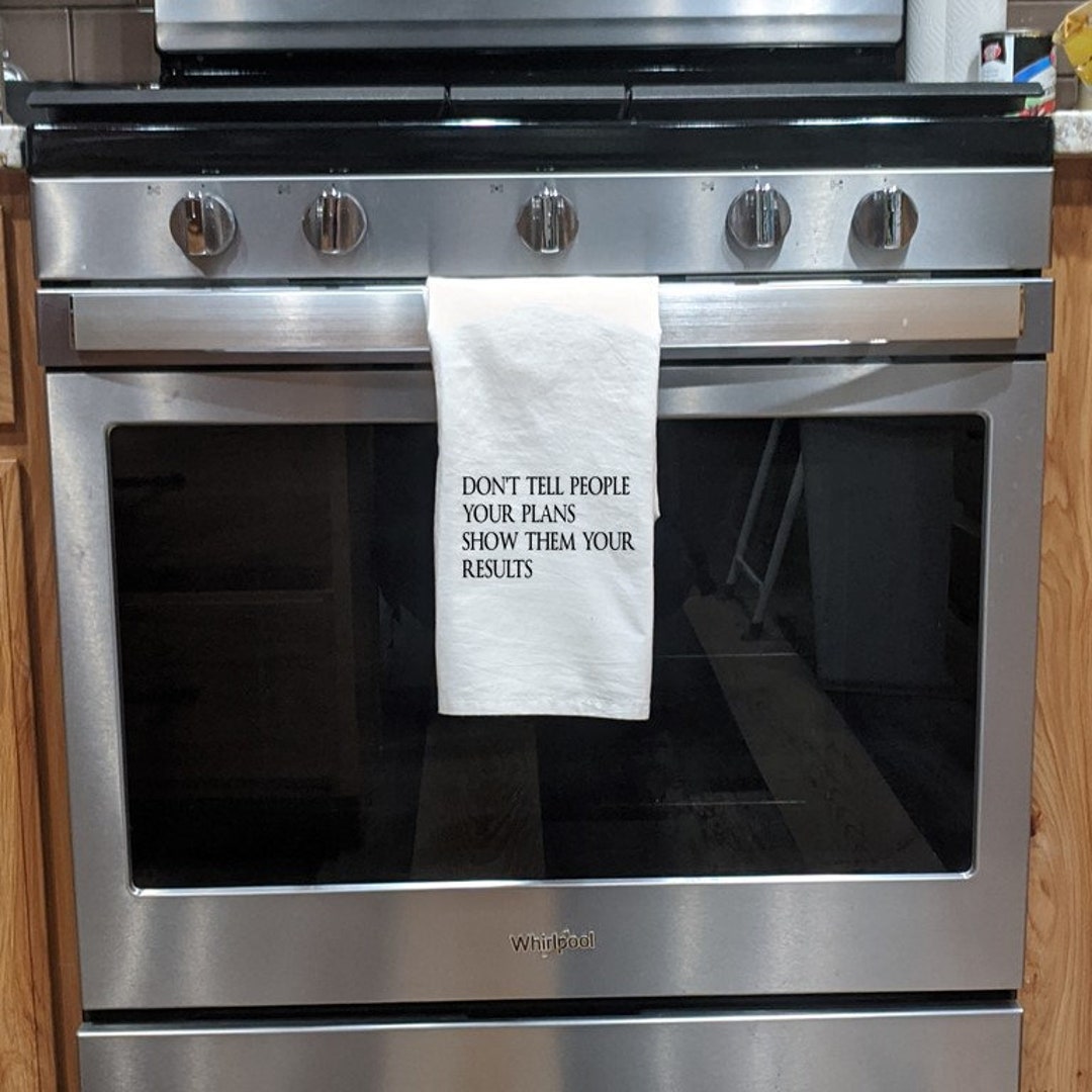 Motivational Sayings on Flour Sack Dishtowels - Etsy