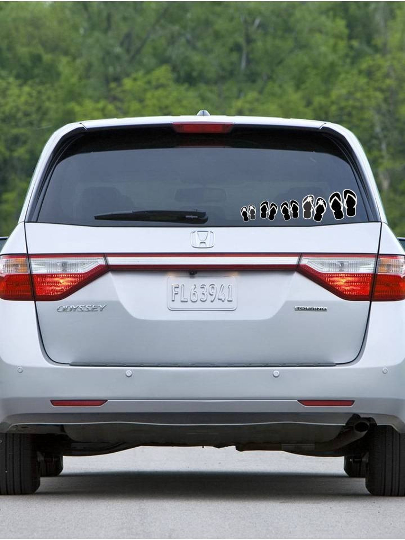 Vinyl Flip Flop Car Window Decal Sticker - Etsy