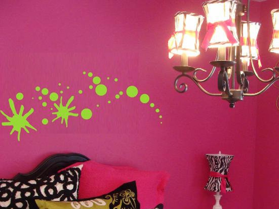 Splat Vinyl Wall Decor Sticker Design - Etsy