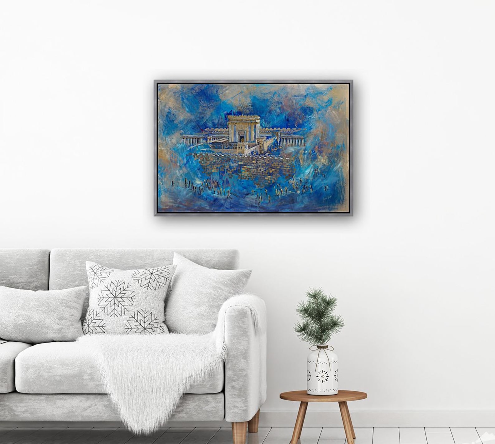 Beit Hamikdash Giclée Print: Jewish Art, Western Wall, Judaica Canvas ...