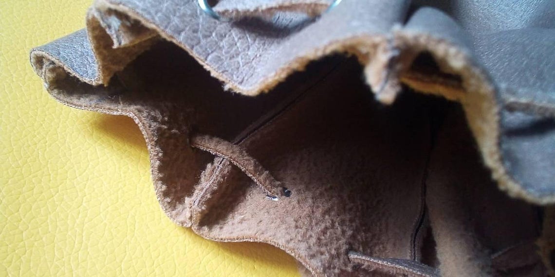 Brown Pouch 14cm, Fabric Pocket for Coins Money Keys Toys Dice Jewelry ...