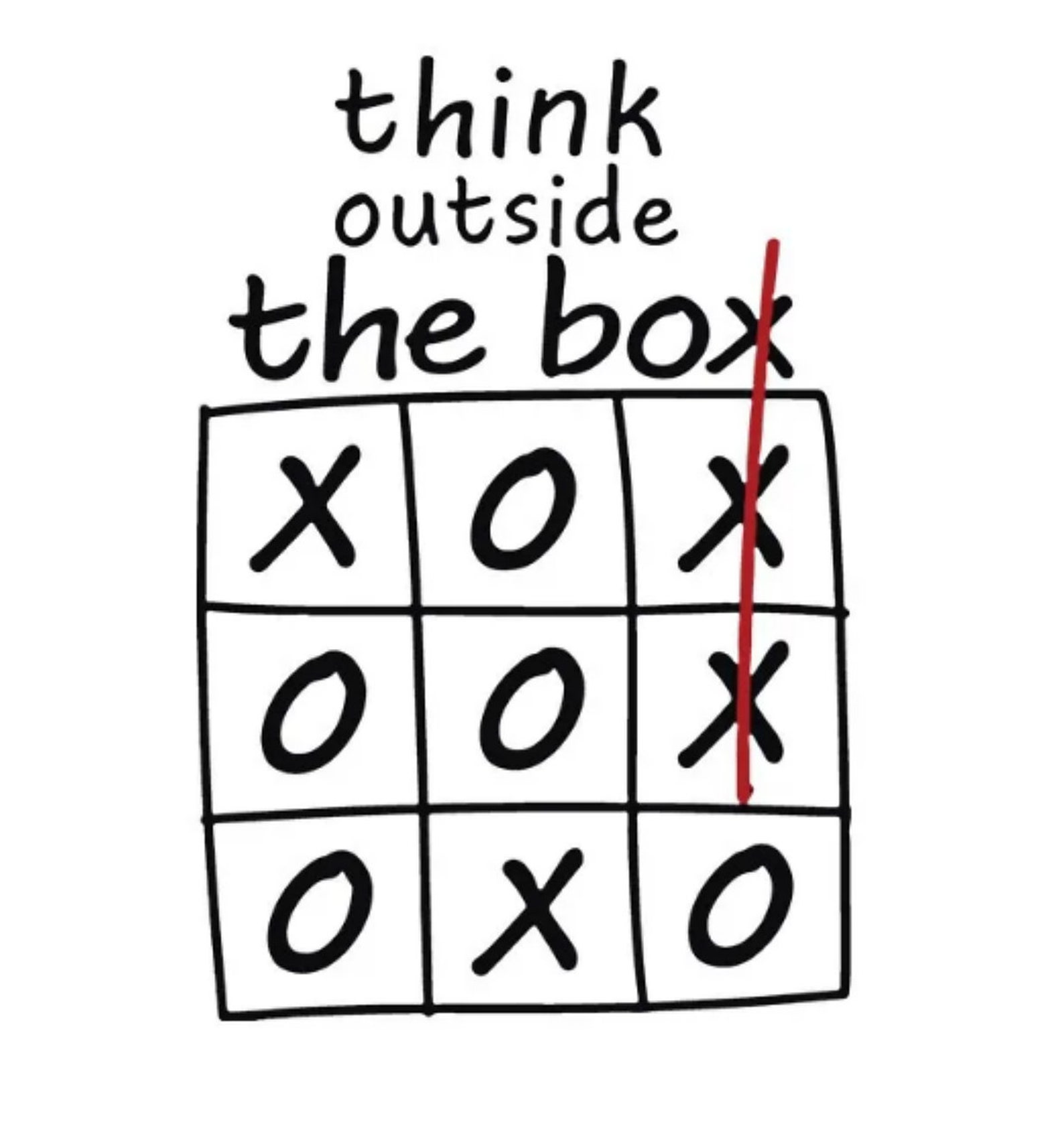 Tic-tac-toe Iron on Applique, "think Outside the Box" Iron on Patch ...