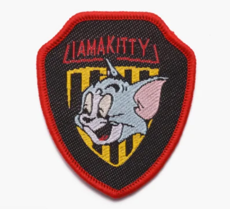Tom Cat Iron on Applique, Tom and Jerry Iron on Patch, Children's Iron ...