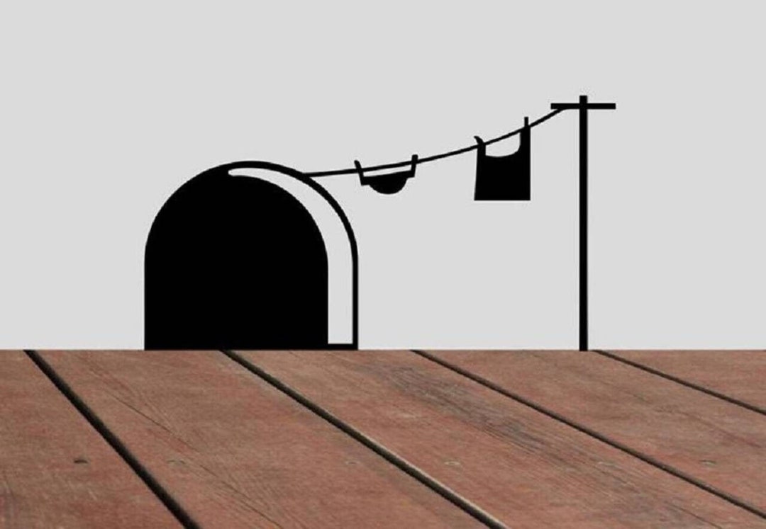 Mouse's House Sticker, Cute Black Self-adhesive Stickers, 15x8cm - Etsy