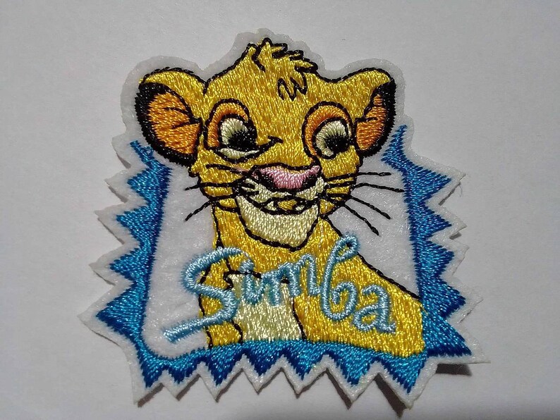 Simba Iron on Applique, the Lion King Iron on Patch, Children's Iron-on Application, 5.2x4.8cm ...